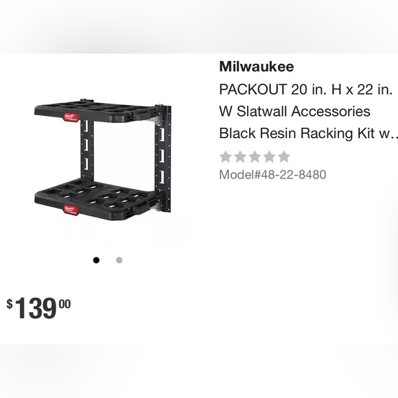 Milwaukee | Storage & Organization | Milwaukee Packout Racking Shelves ...